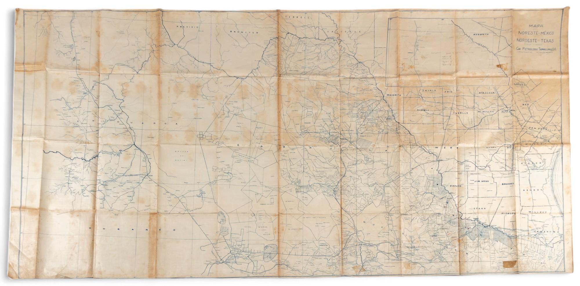 Spanish Map of Texas | Vogt Auction
