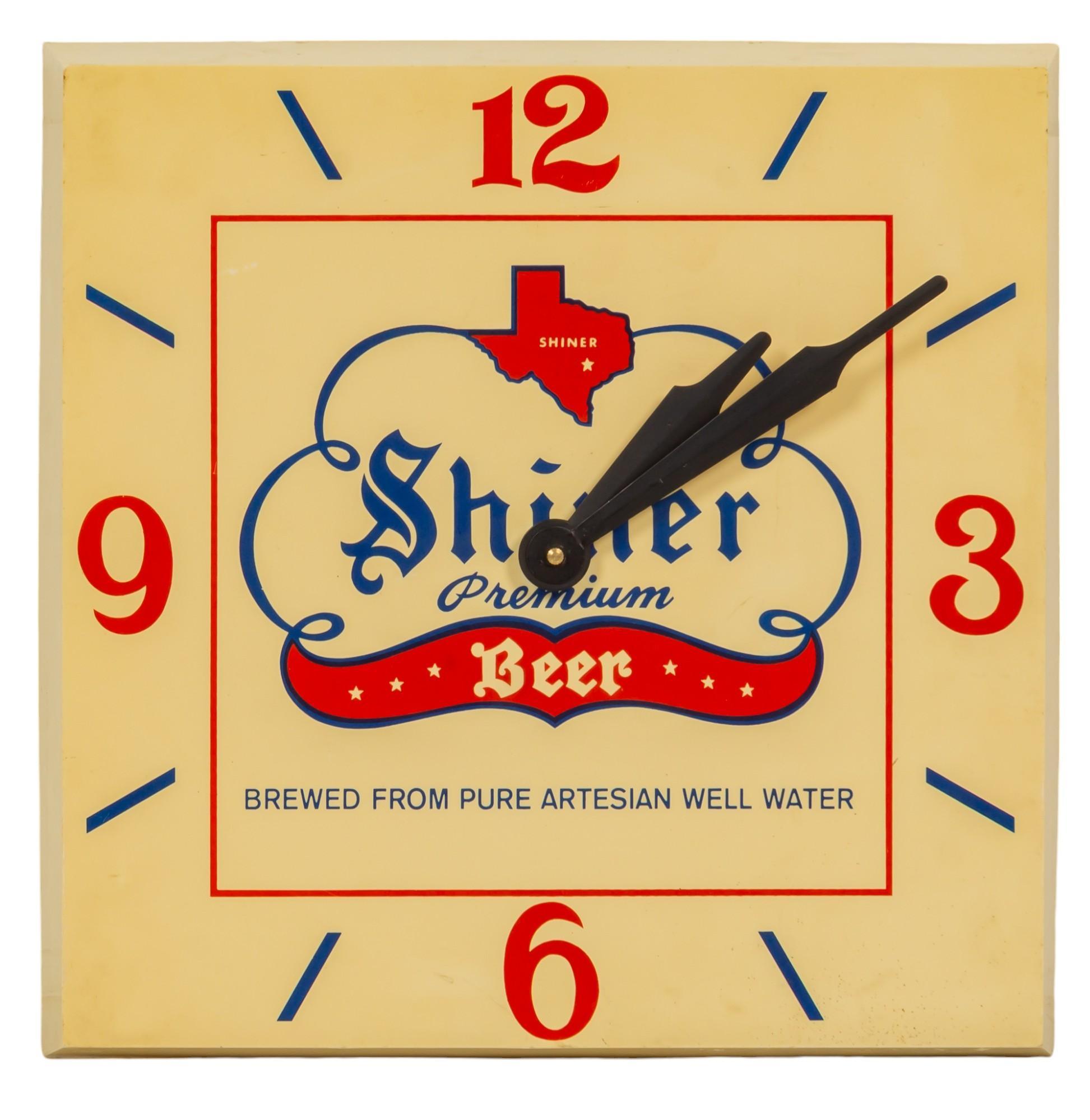 Shiner Premium Beer Wall Clock | Vogt Auction