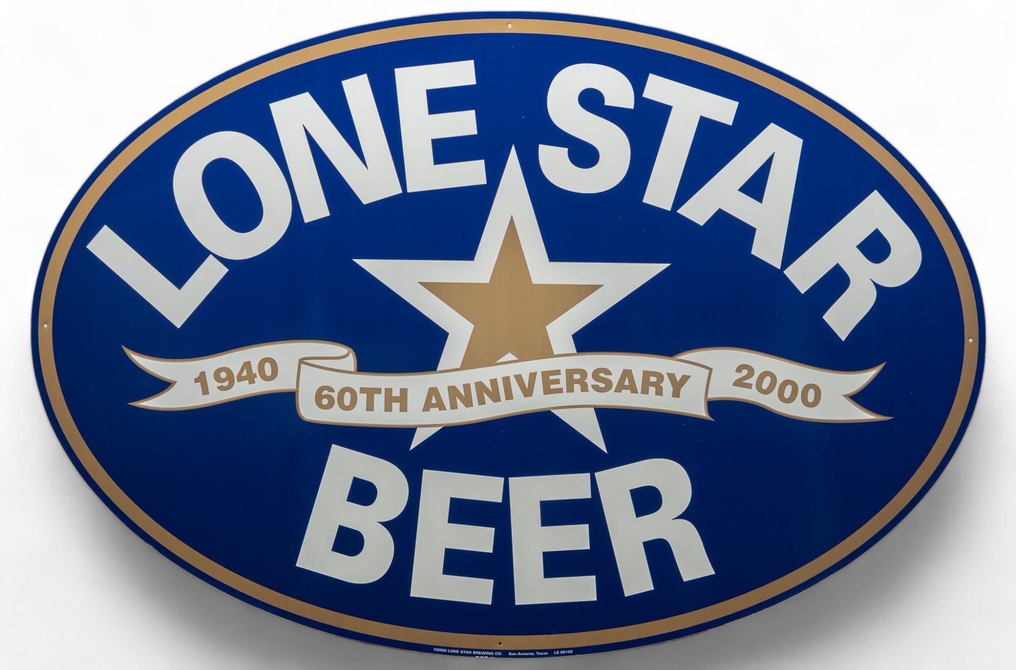Lone Star 60th Anniversary Sign | Vogt Auction