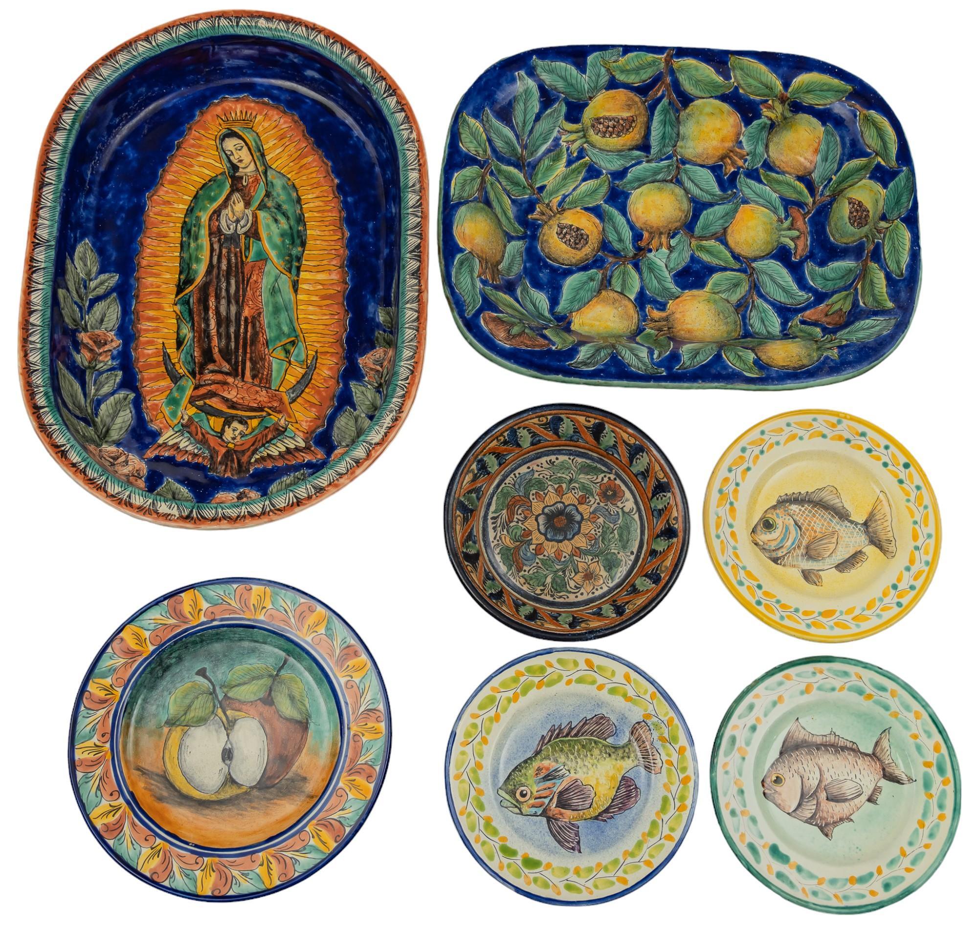 Set of (7) Mexican Majolica Chargers | Vogt Auction