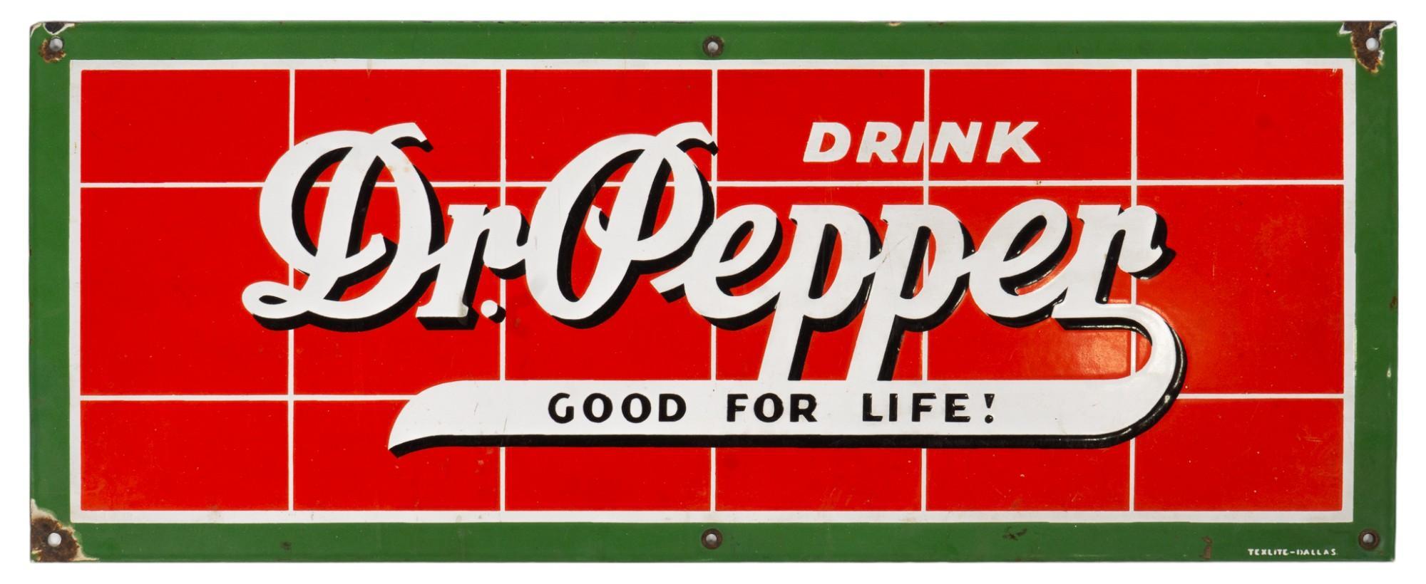 1940s Texlite Dr. Pepper Sign | Vogt Auction
