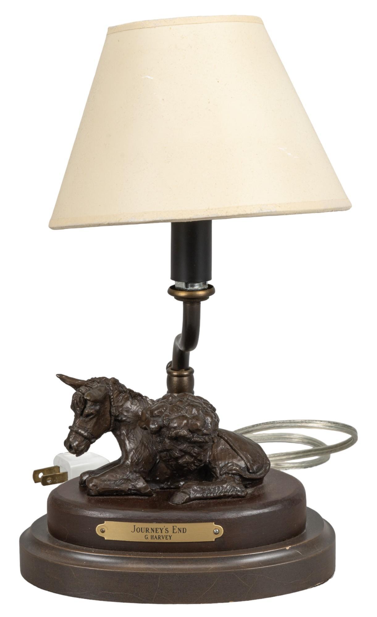 G. Harvey, "Journey's End", Sculpture Lamp | Vogt Auction