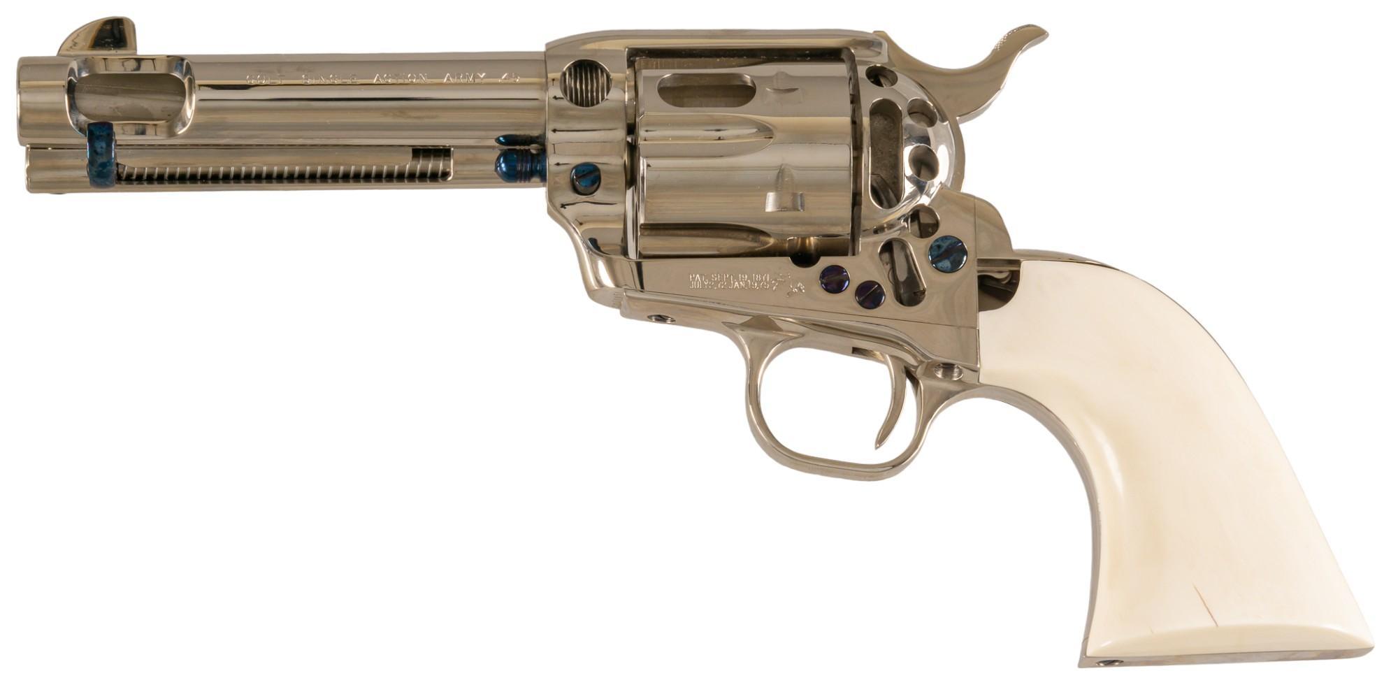 Rare Beautiful Colt Factory Cutaway Single Action Army 45 LC Revolver ...