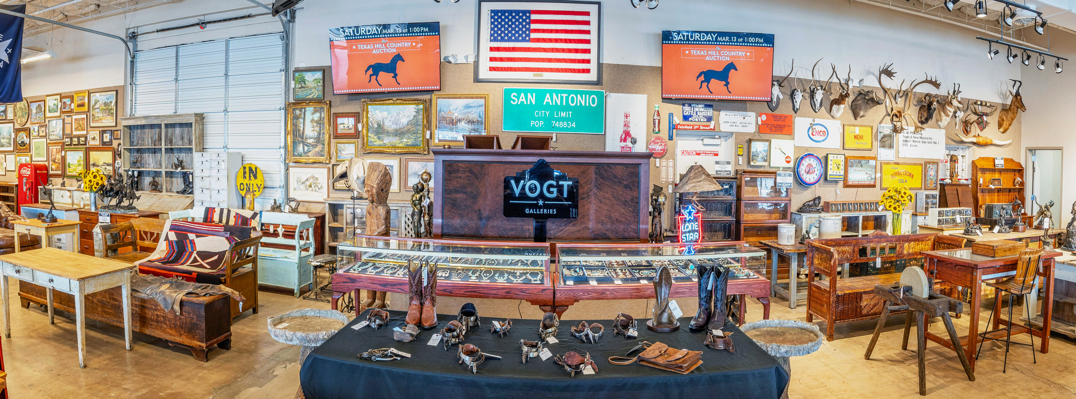 Monumental General Store Display Cabinet | Vogt Auction